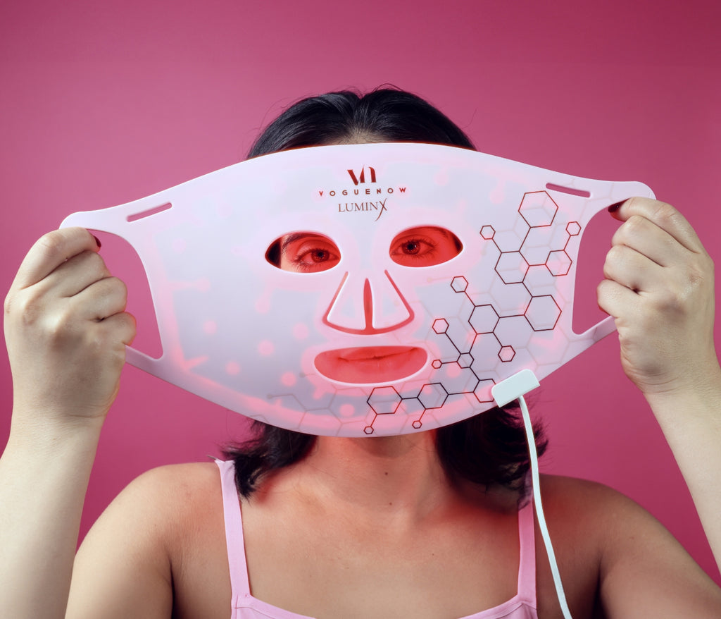 LED Face Mask Light Therapy | Red & Infrared Light |Free Hydrogel Mask